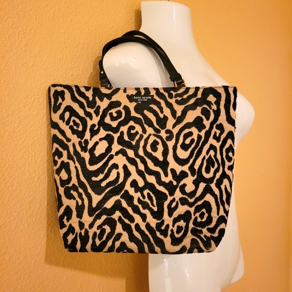 kate spade | Bags | Vintage Kate Spade Animal Print Tote Excellent ...
